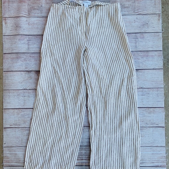 Chadwicks | Pants & Jumpsuits | Chadwicks Striped Linen Wide Leg Pants ...